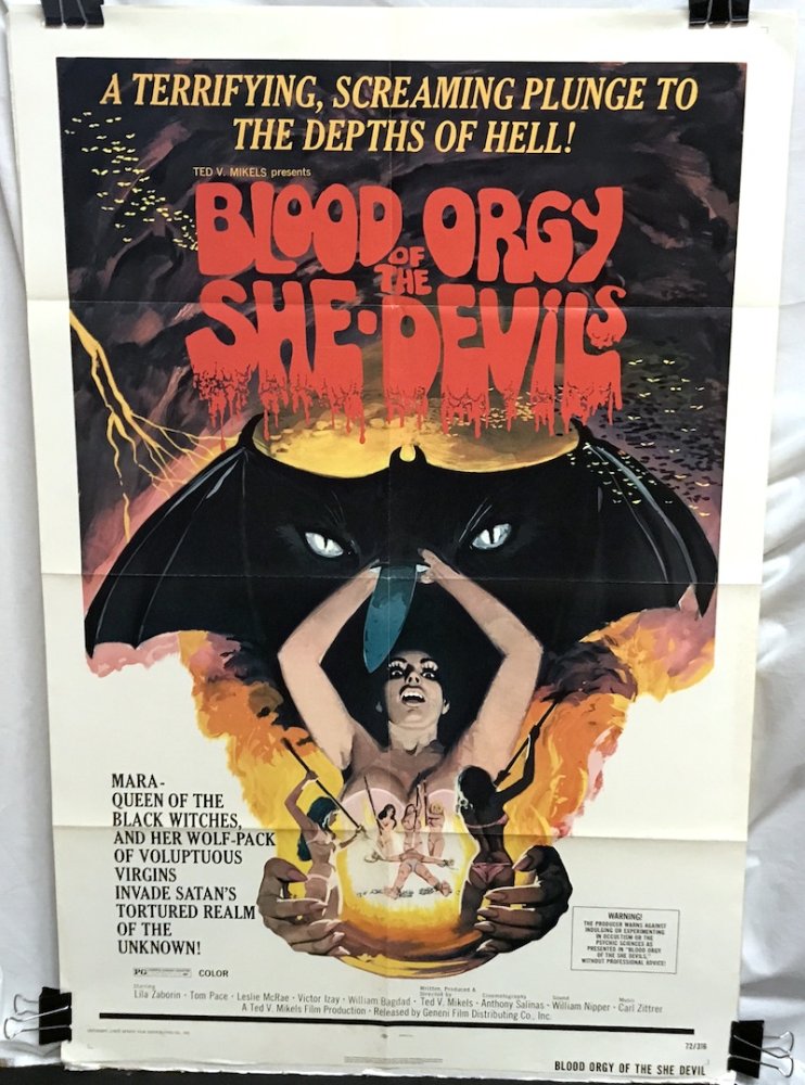 Blood Orgy of the She-Devils (1972) One-sheet Poster